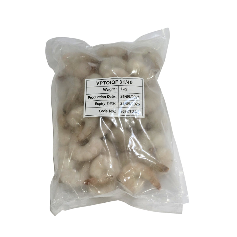 Prawn Vannamei PDTO IQF 31/40 1kg – DeliBox