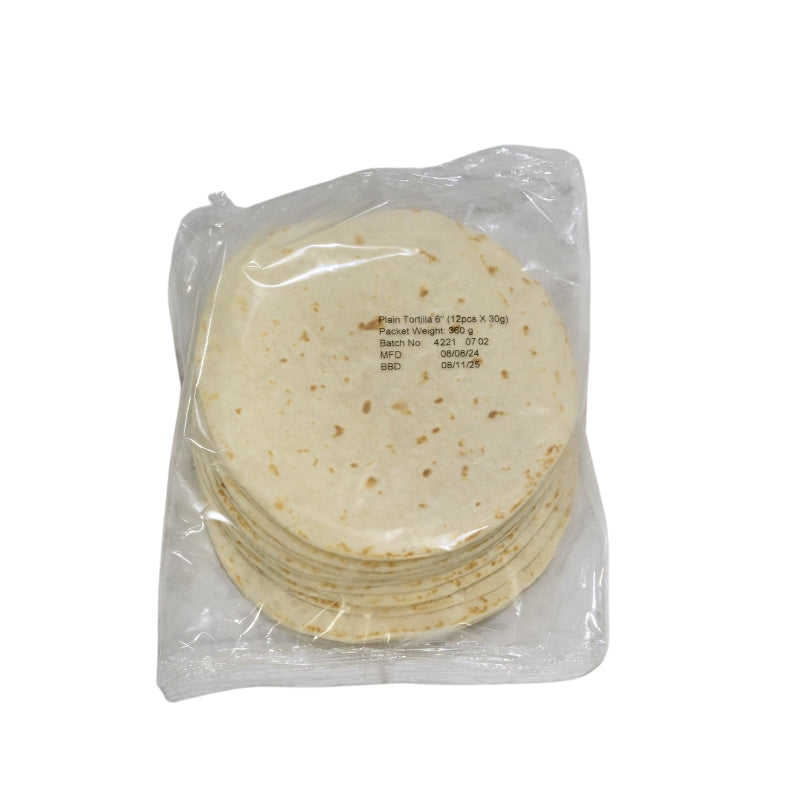 Frozen Flour Tortilla Skin 6" 12's – DeliBox